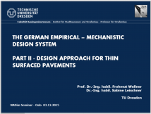 The German Empirical Mechanistic Design System Part II - Design ...